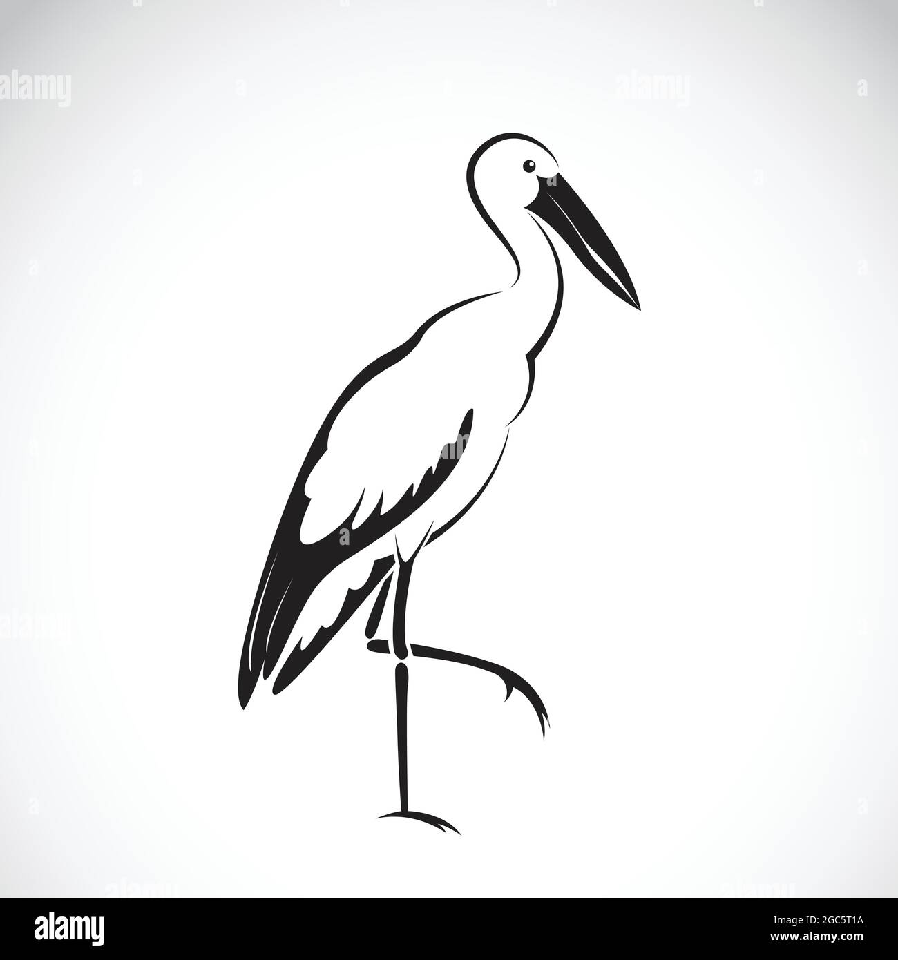 Vector of stork design on white background. Stork Icon. Easy editable ...