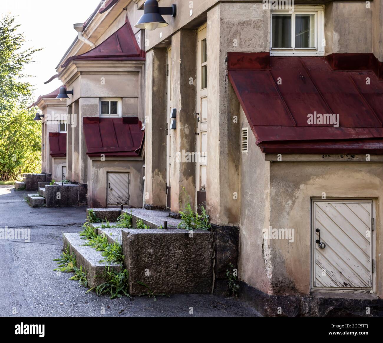 Old isolation ward building on the Aurora hospital grounds. The patient ...