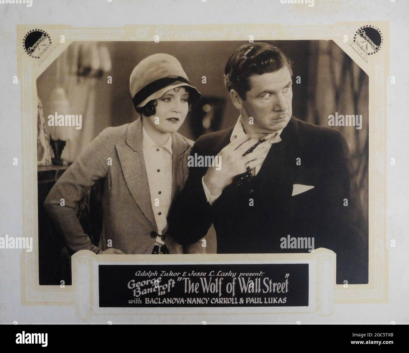 NANCY CARROLL and GEORGE BANCROFT in THE WOLF OF WALL STREET 1929 ...