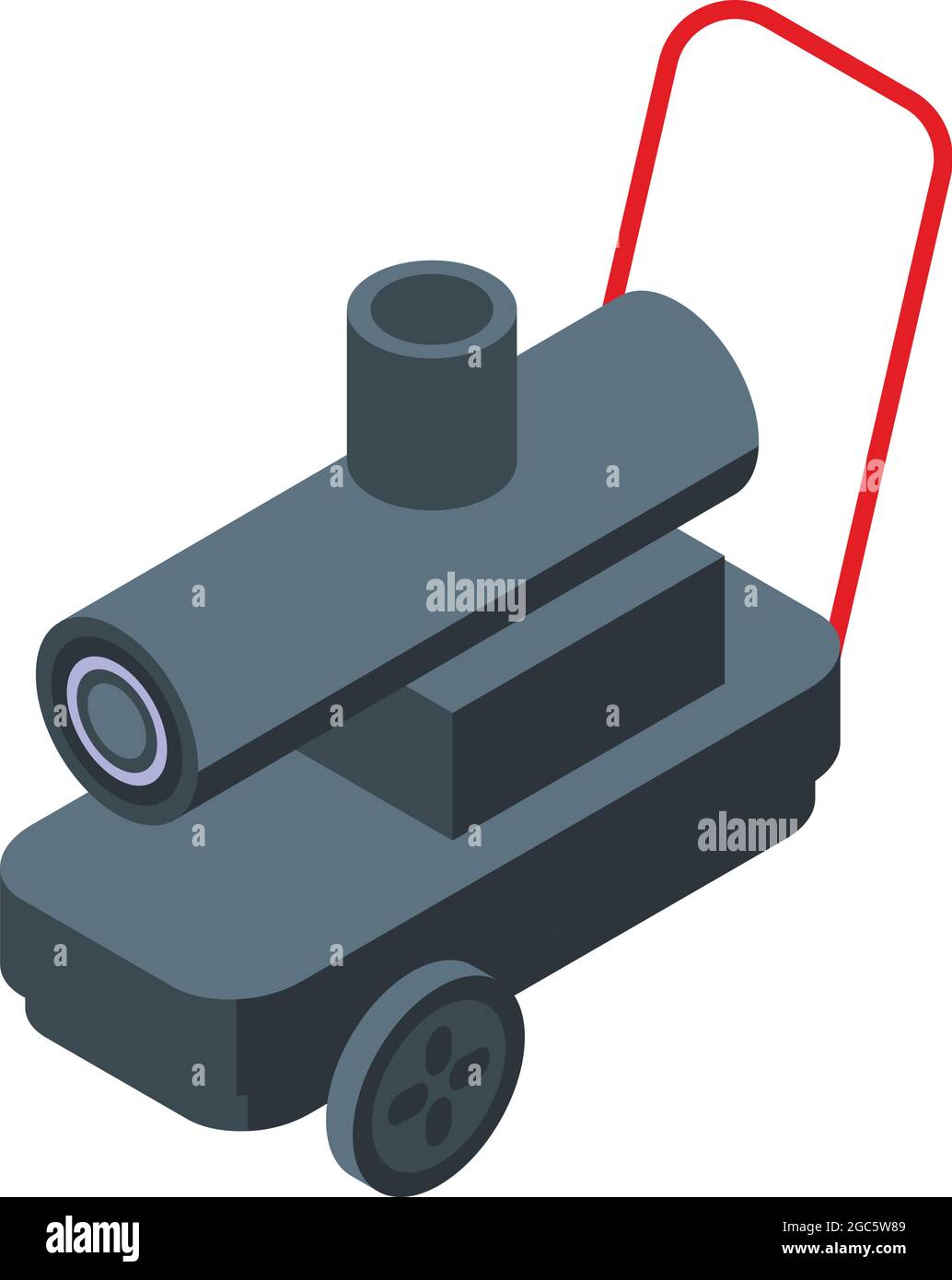 Garage heater icon isometric vector. Industrial heater. Solar factory ...