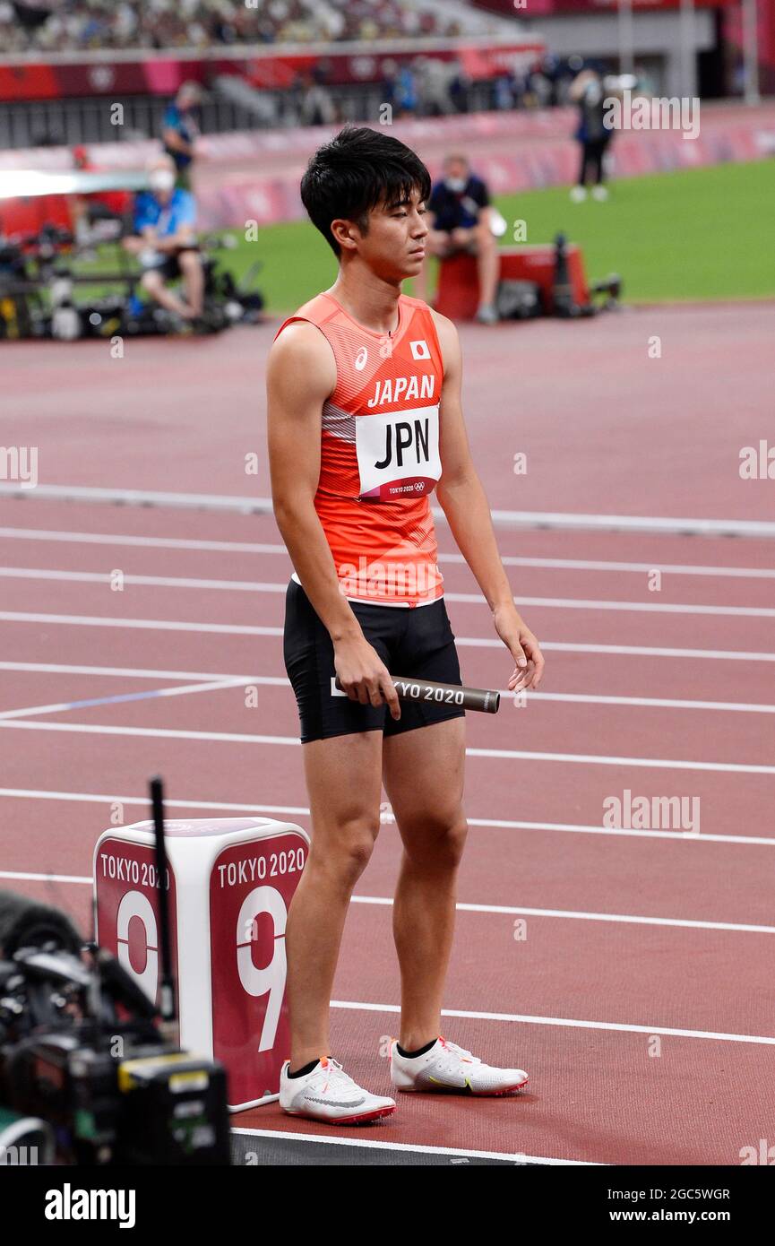 Tokyo, Japan. 6th Aug, 2021. Shuhei Tada (JPN) Athletics : Men's 4100m ...
