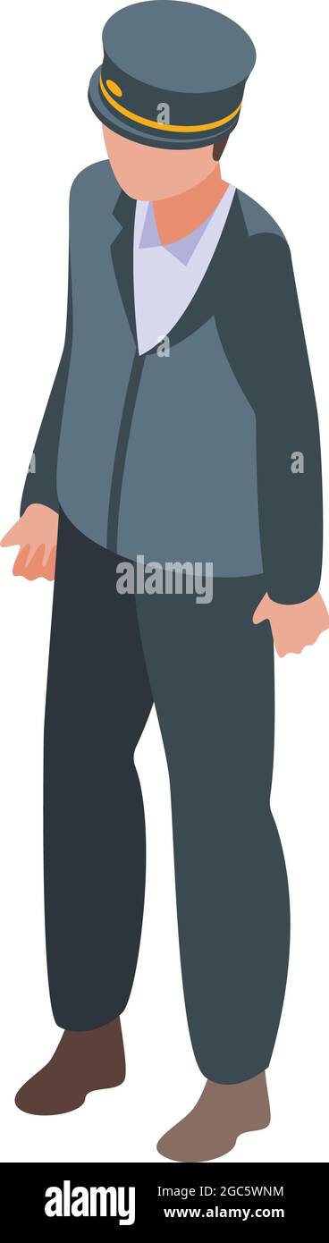 Airplane pilot icon isometric vector. Plane inside. Captain control ...