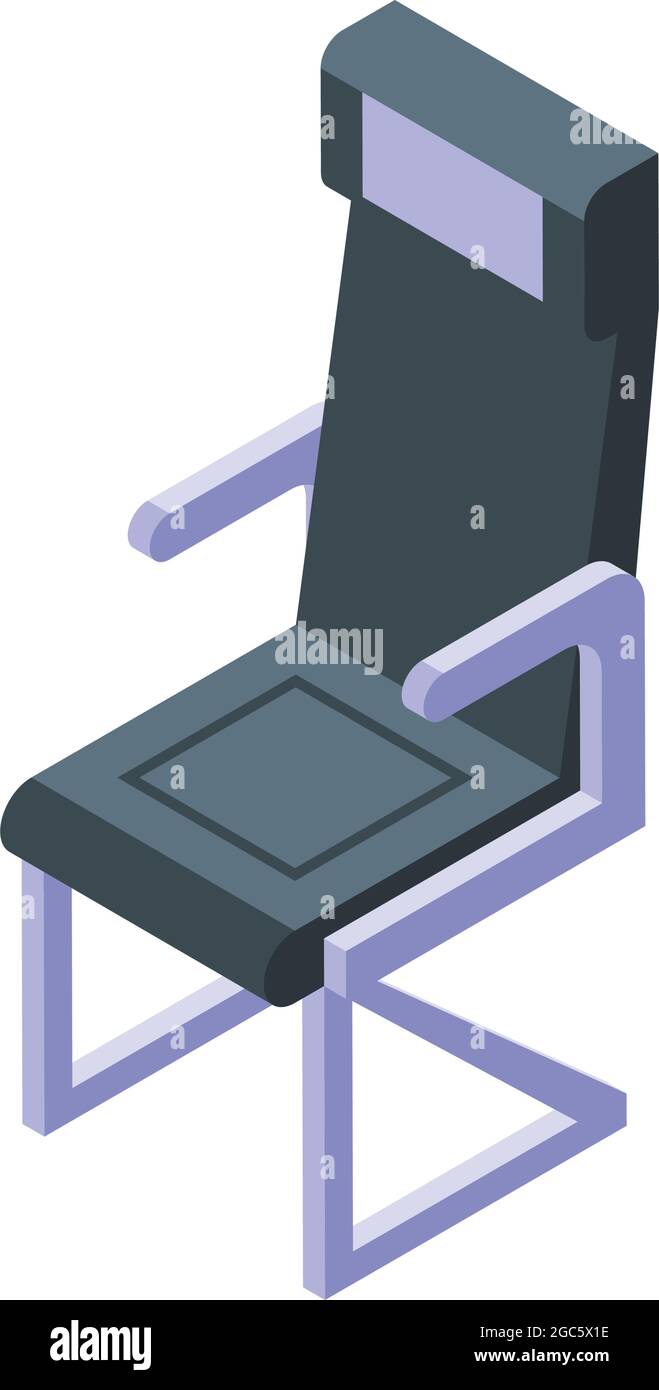 Interior airplane seat icon isometric vector. Plane chair. Aeroplane ...