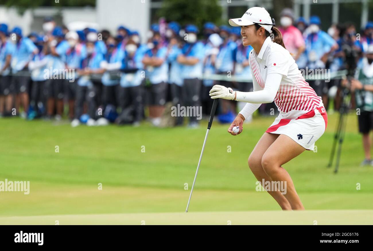 Saitama, Japan. 7th Aug, 2021. Inami Mone of Japan reacts during the ...
