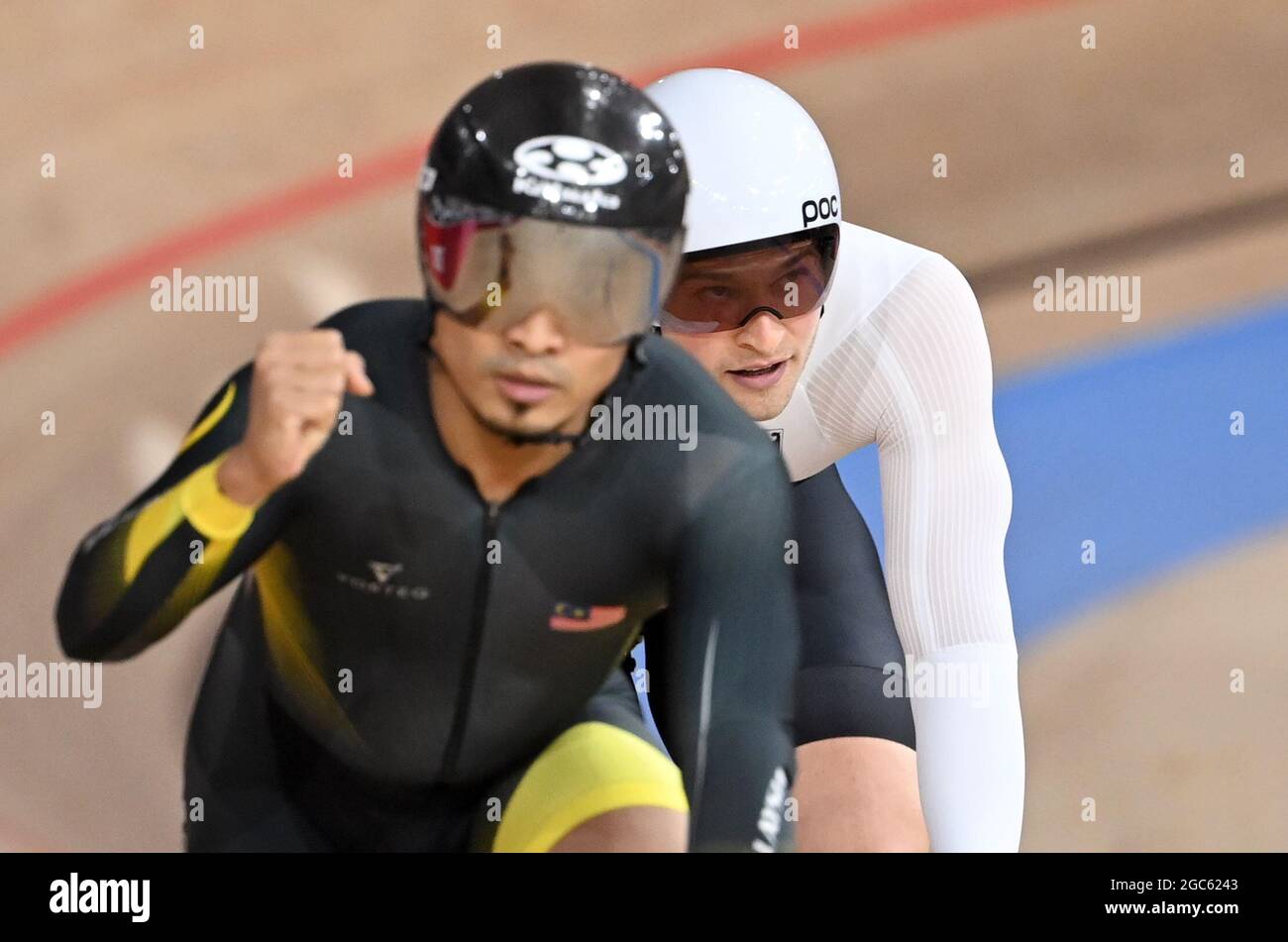Izu, Japan. 07th Aug, 2021. Cycling/Track: Olympics, Keirin, Men at the ...