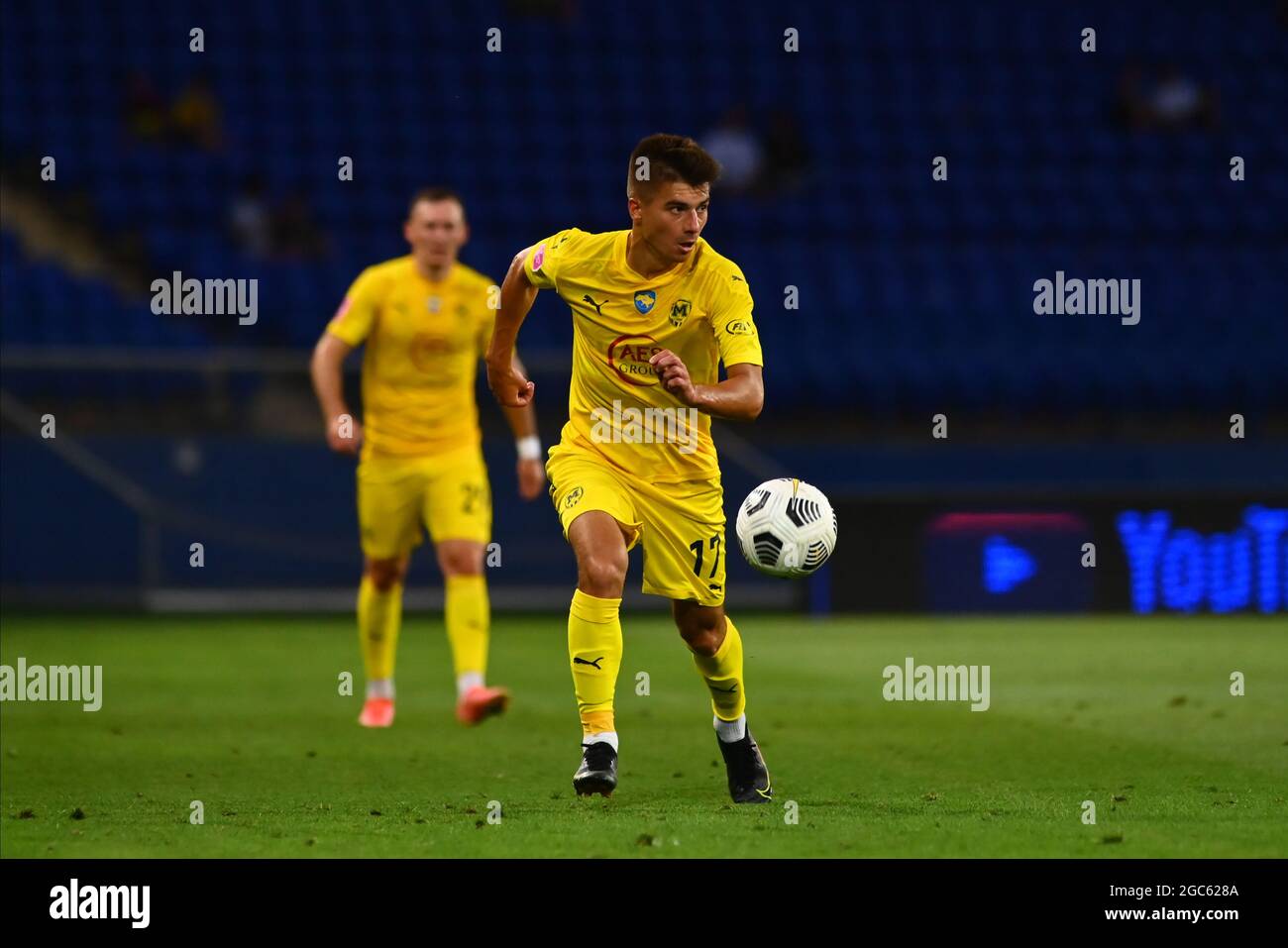 Kharkiv, Ukraine - August 6, 2021: Yevhen Protasov. The football match ...