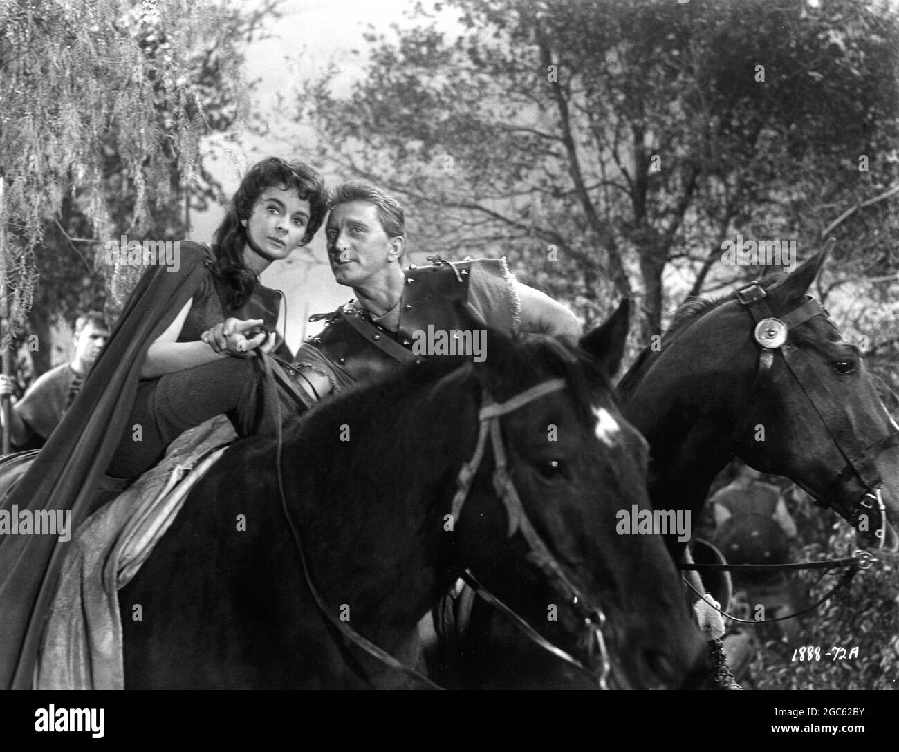 Spartacus 1960 kirk douglas Black and White Stock Photos & Images - Alamy