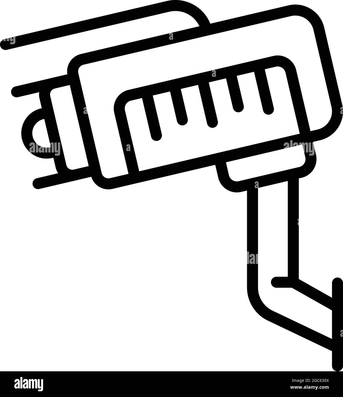 Security camera icon outline vector. Cctv guard. Safety video Stock ...