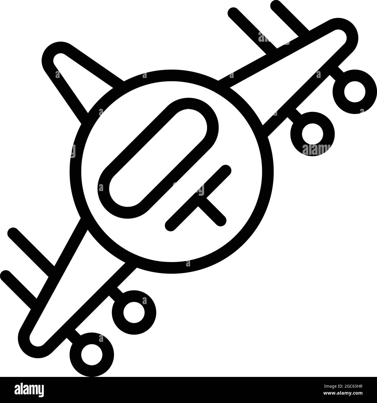 Air charter cessna landing Stock Vector Images - Alamy