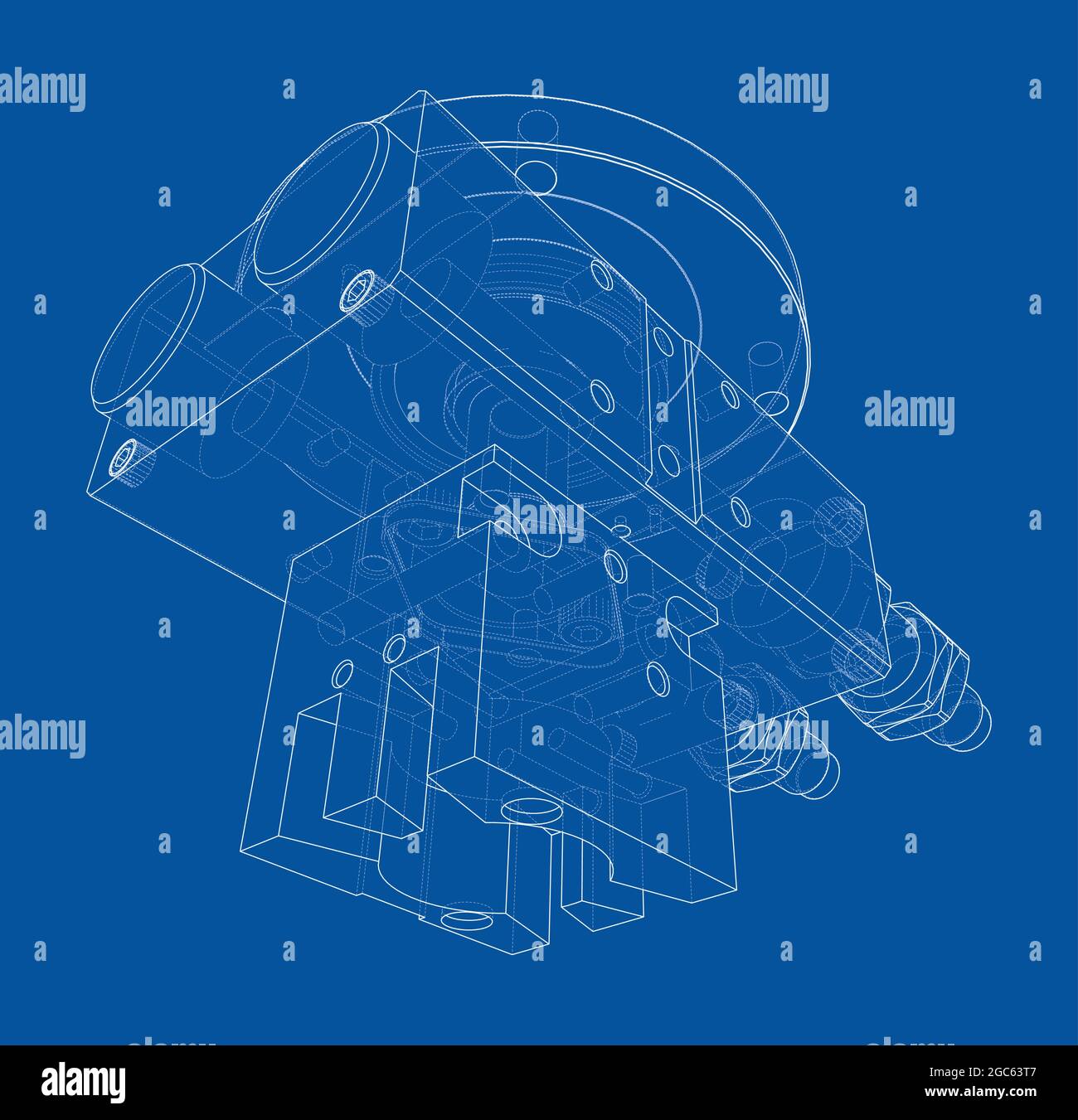 Abstract industry object concept. Vector Stock Vector Image & Art - Alamy