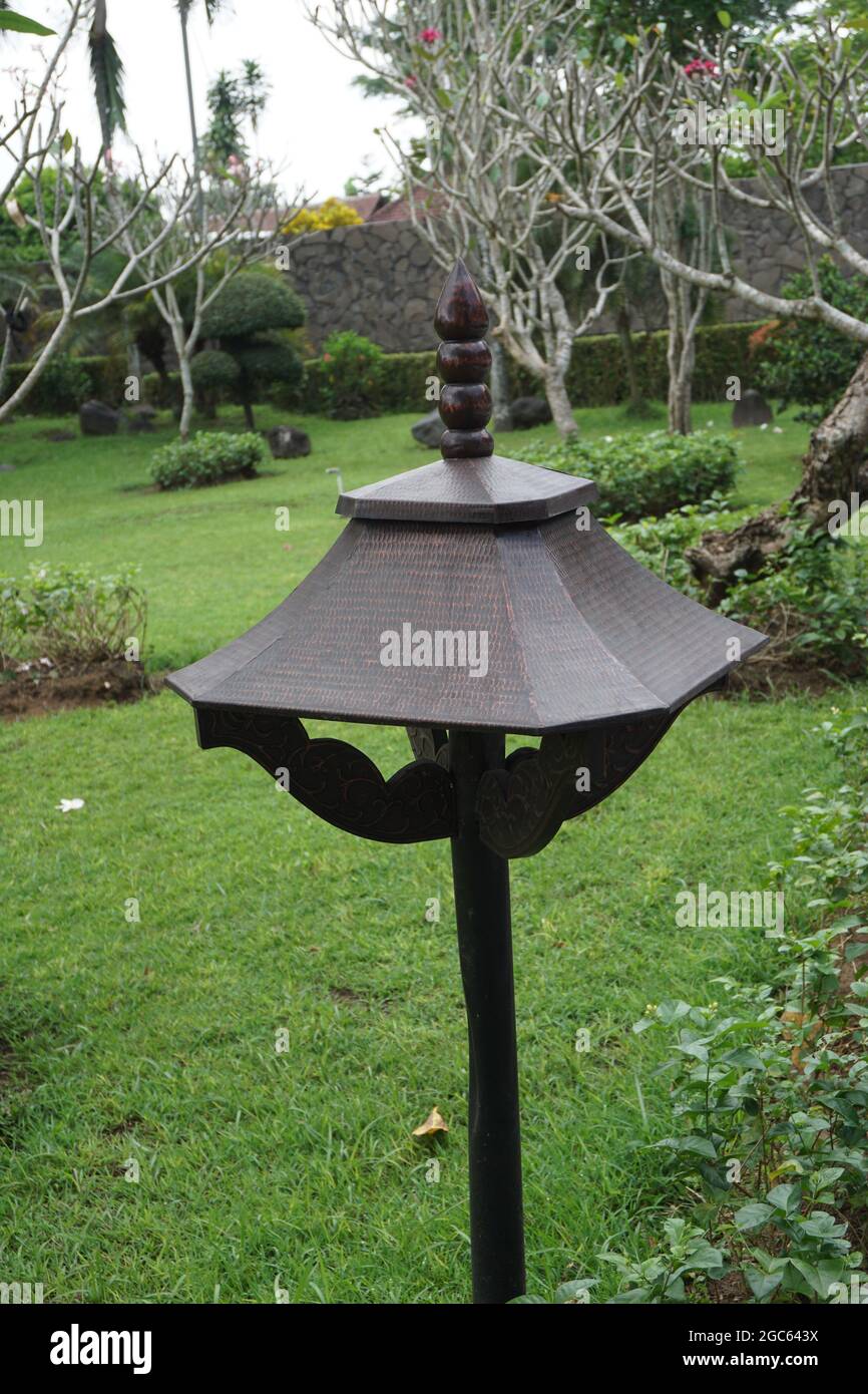 Beautiful lamp with a natural background Stock Photo - Alamy