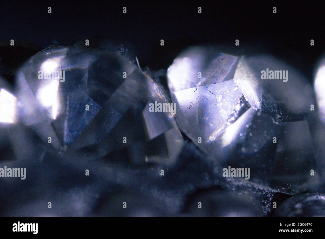 Closeup shot of transparent gems of a blurry background Stock Photo - Alamy
