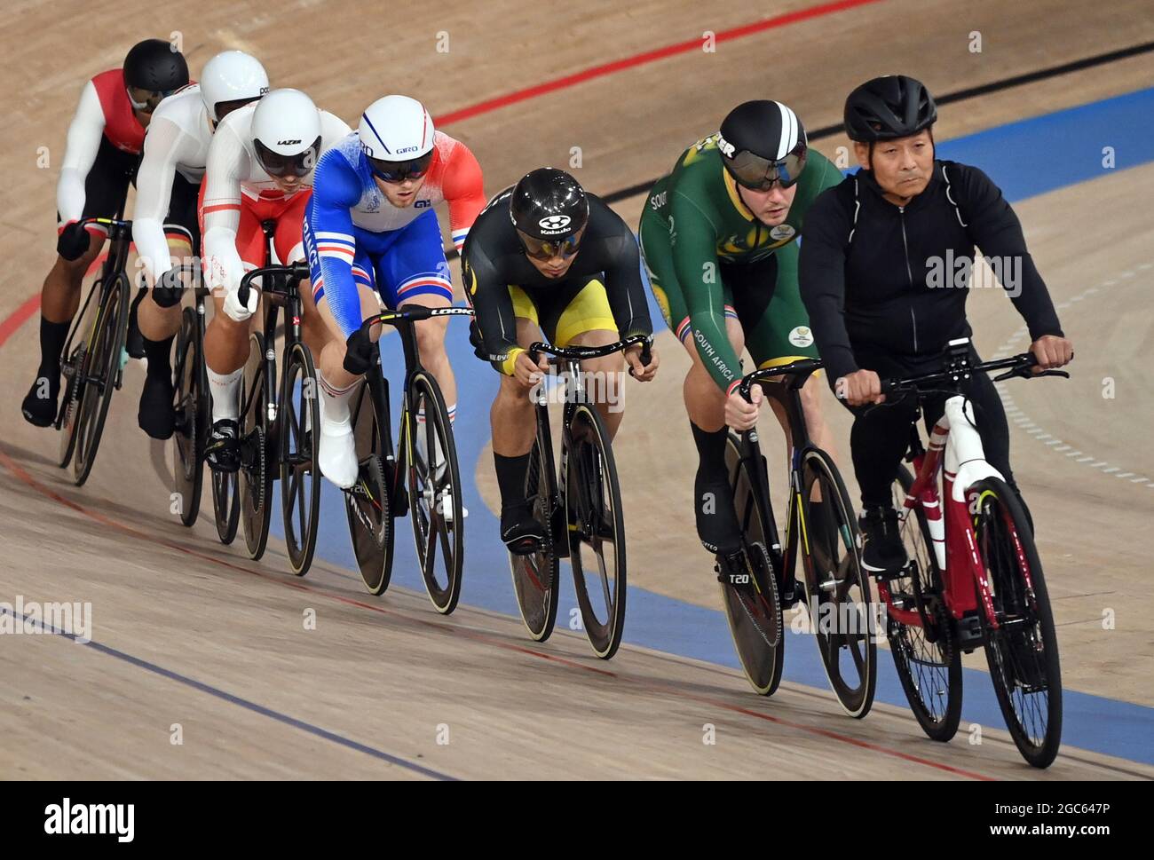 Izu, Japan. 07th Aug, 2021. Cycling/Track: Olympics, Keirin, Men at the ...