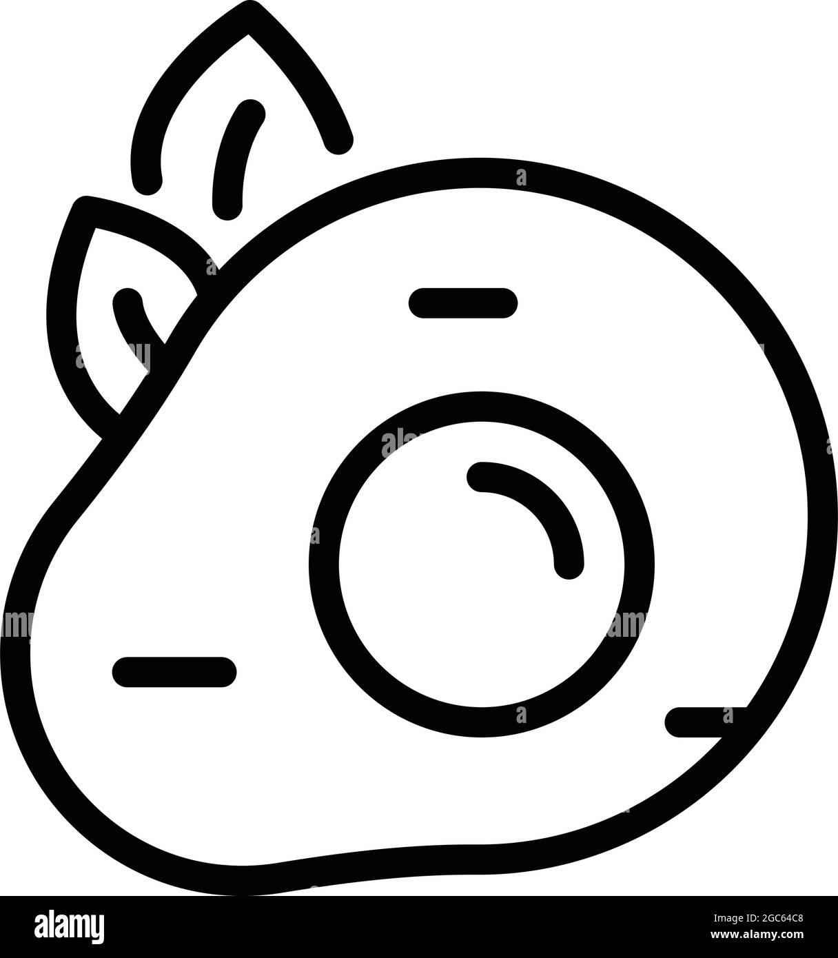 Fried egg icon outline vector. Food chicken. Cook breakfast Stock ...