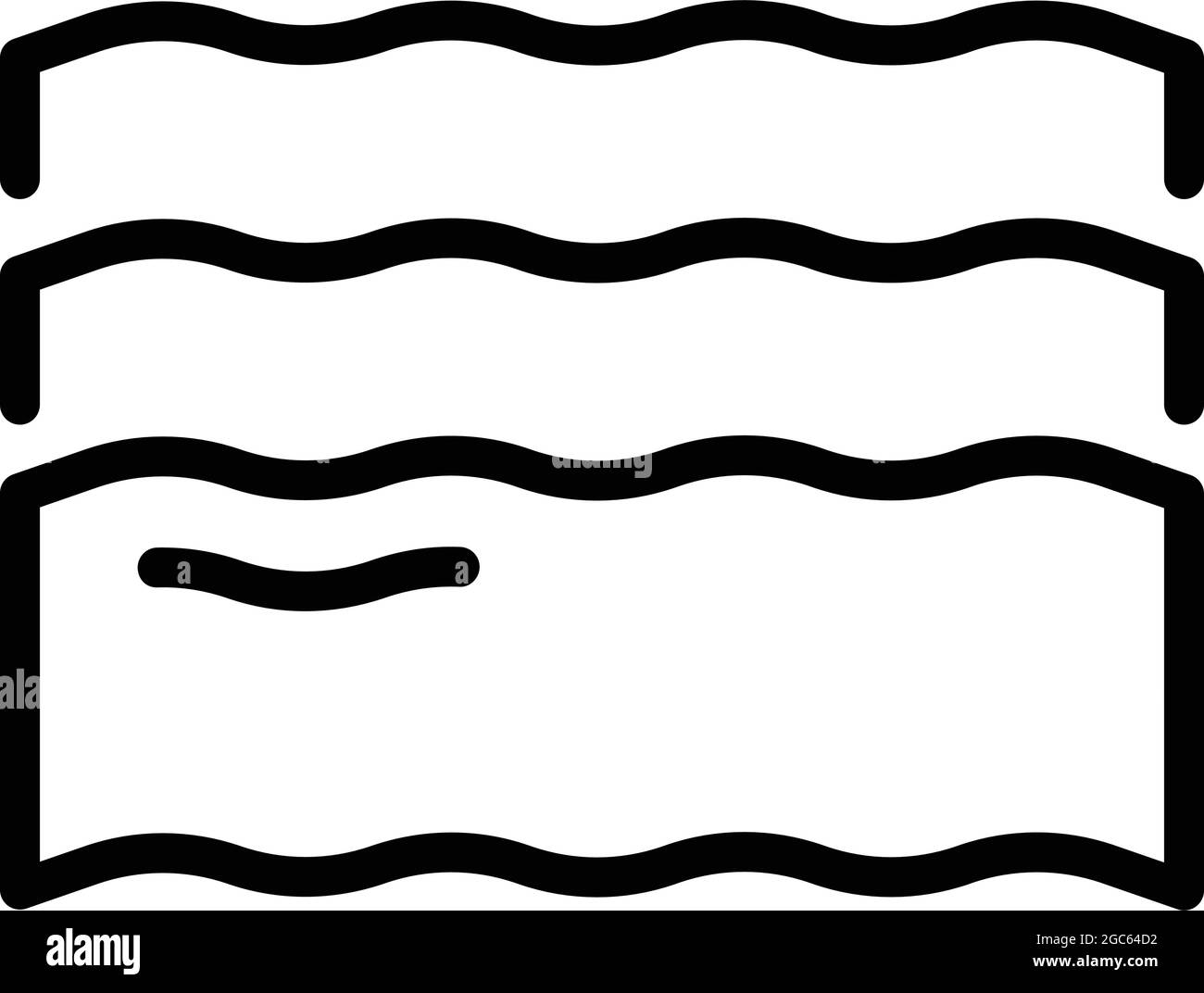 Bacon icon outline vector. Pork slice. Breakfast food Stock Vector ...