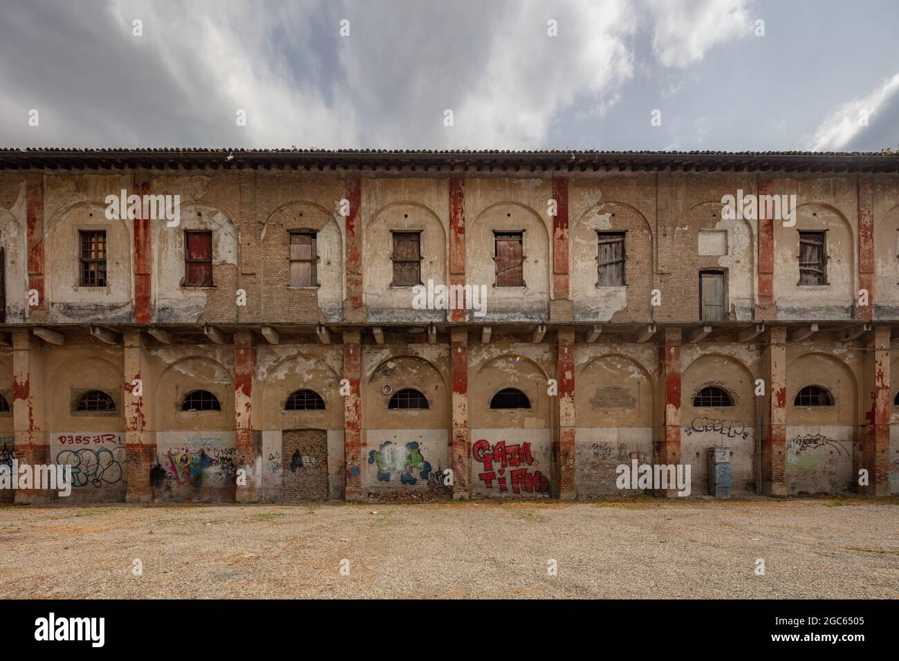 Old military base in Voghera, Piemonte, Italy Stock Photo - Alamy