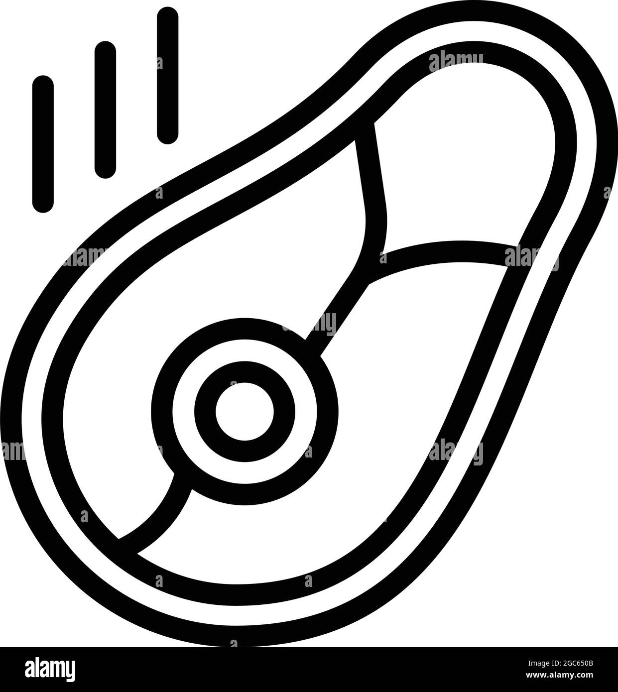 Pork steak icon outline vector. Meat beef. Raw food Stock Vector Image ...