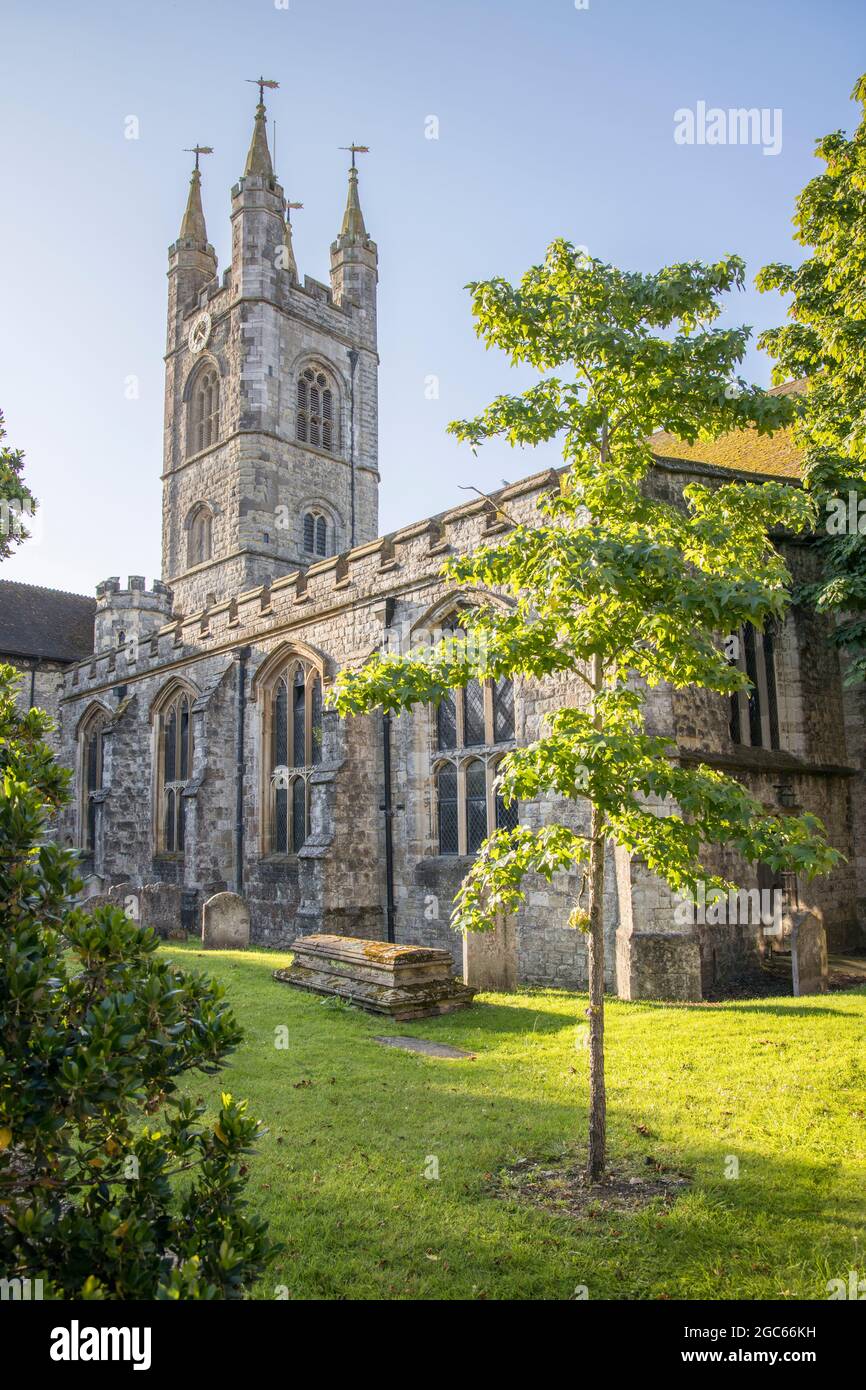 the parish church of st marys the virgin in the town of ashford kent ...
