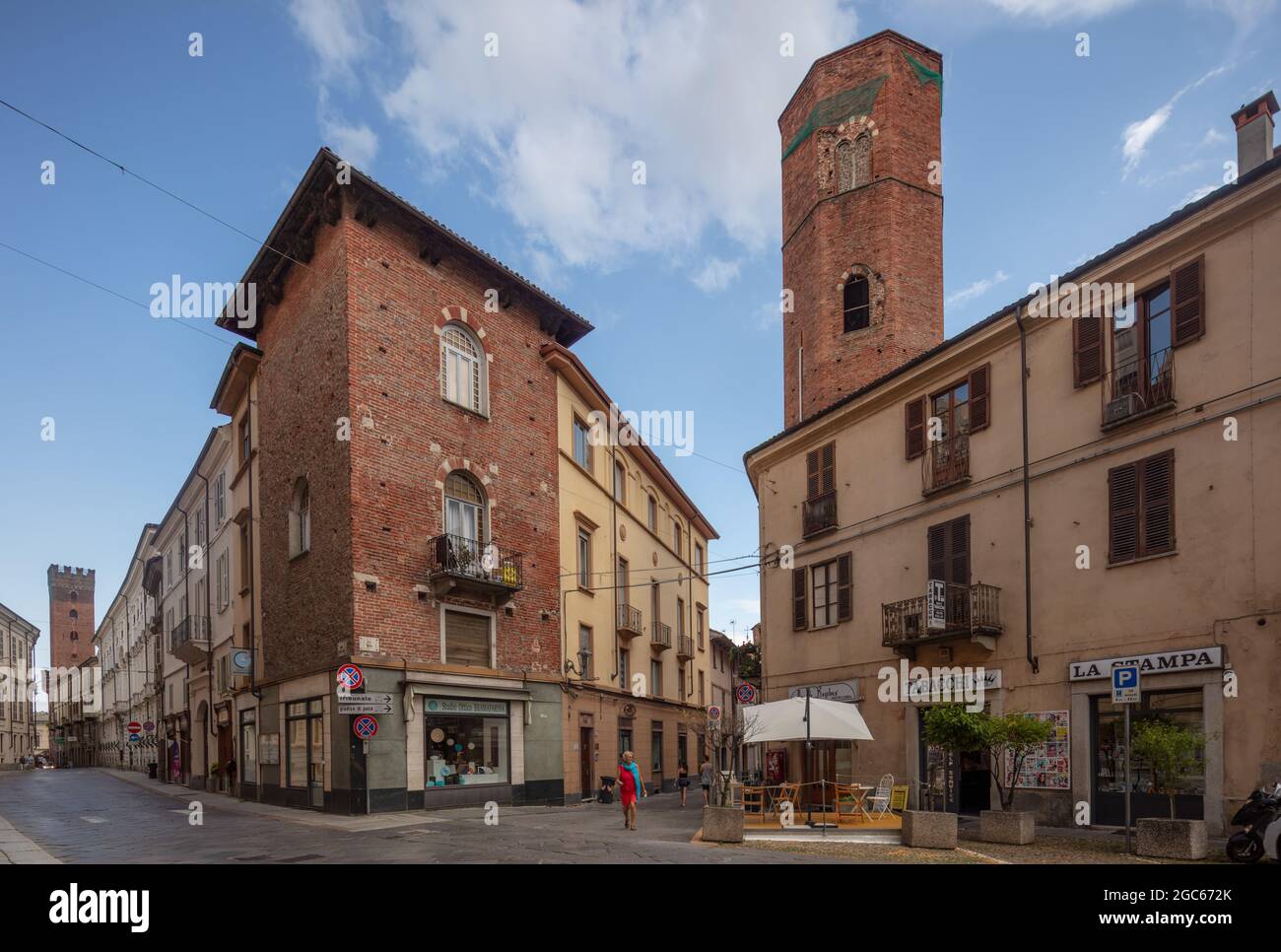 Street in centre of Asti, Piemont, Italy Stock Photo - Alamy
