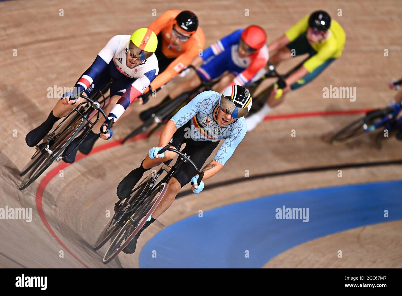 Belgian track cyclist Kenny De Ketele pictured in action during the ...
