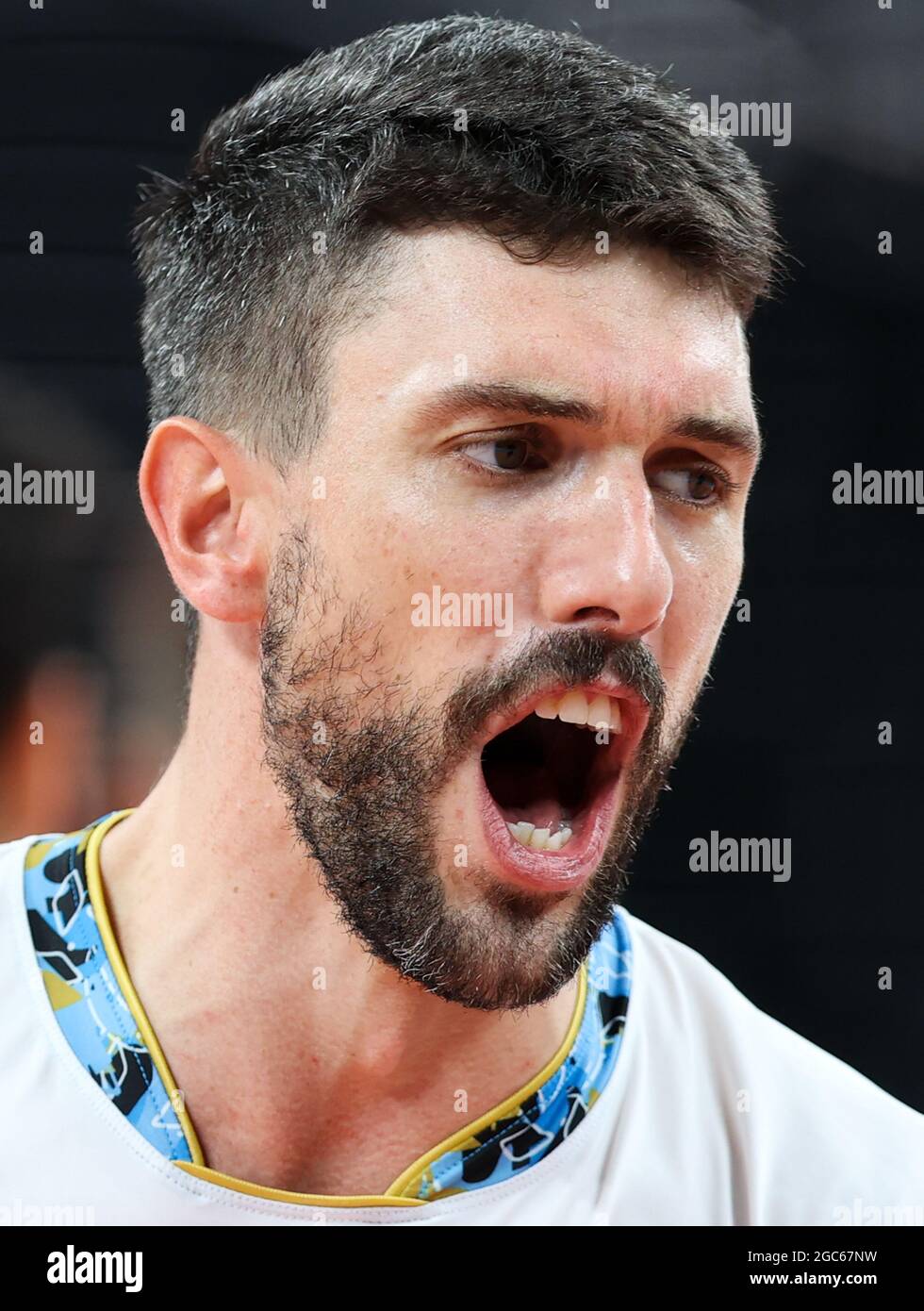 Tokyo, Japan. 7th Aug, 2021. Facundo Conte of Argentina celebrates ...