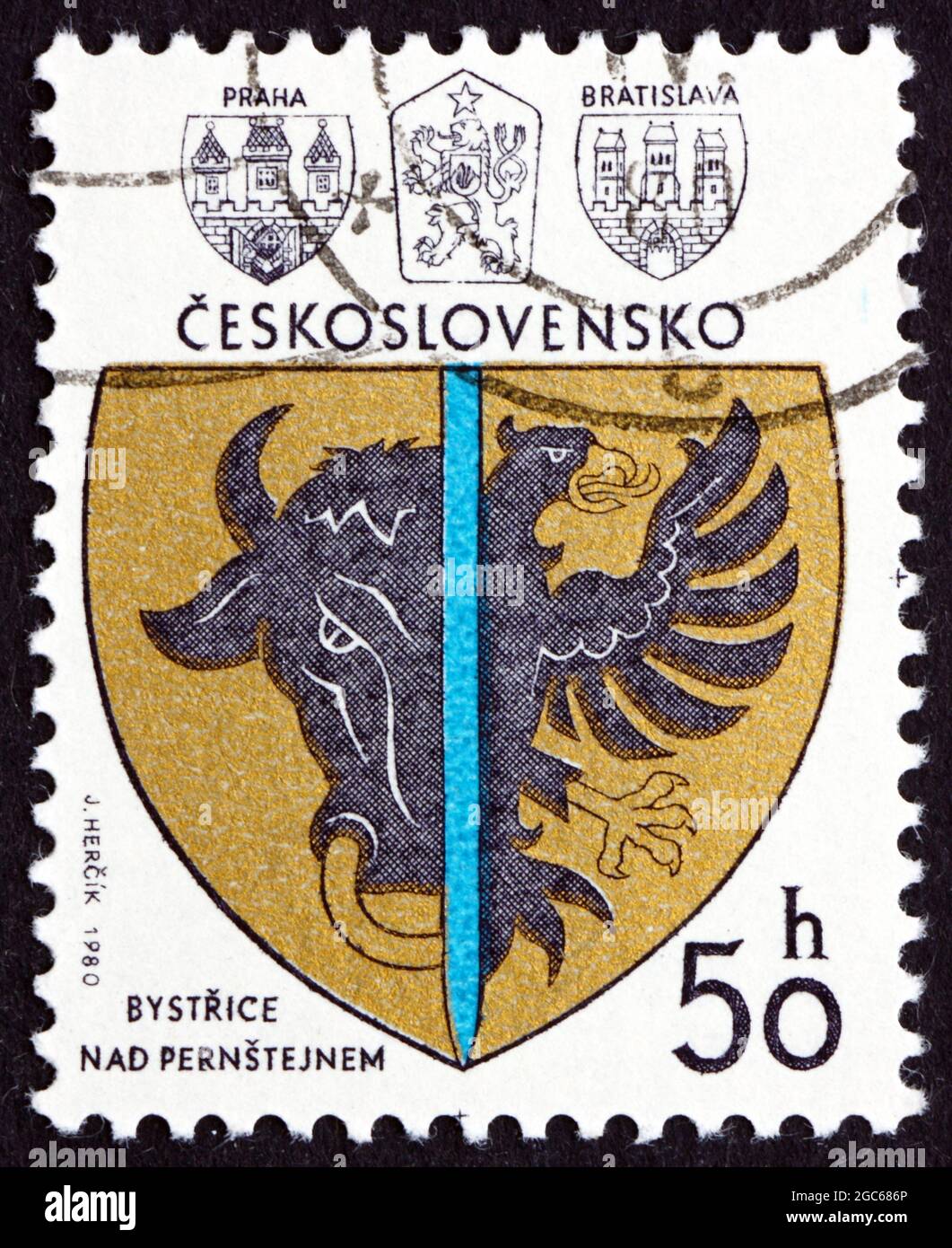CZECHOSLOVAKIA - CIRCA 1980: a stamp printed in Czechoslovakia shows ...