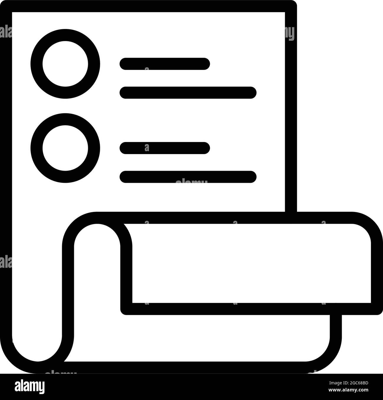 Product description icon outline vector. Compare product. Selection ...