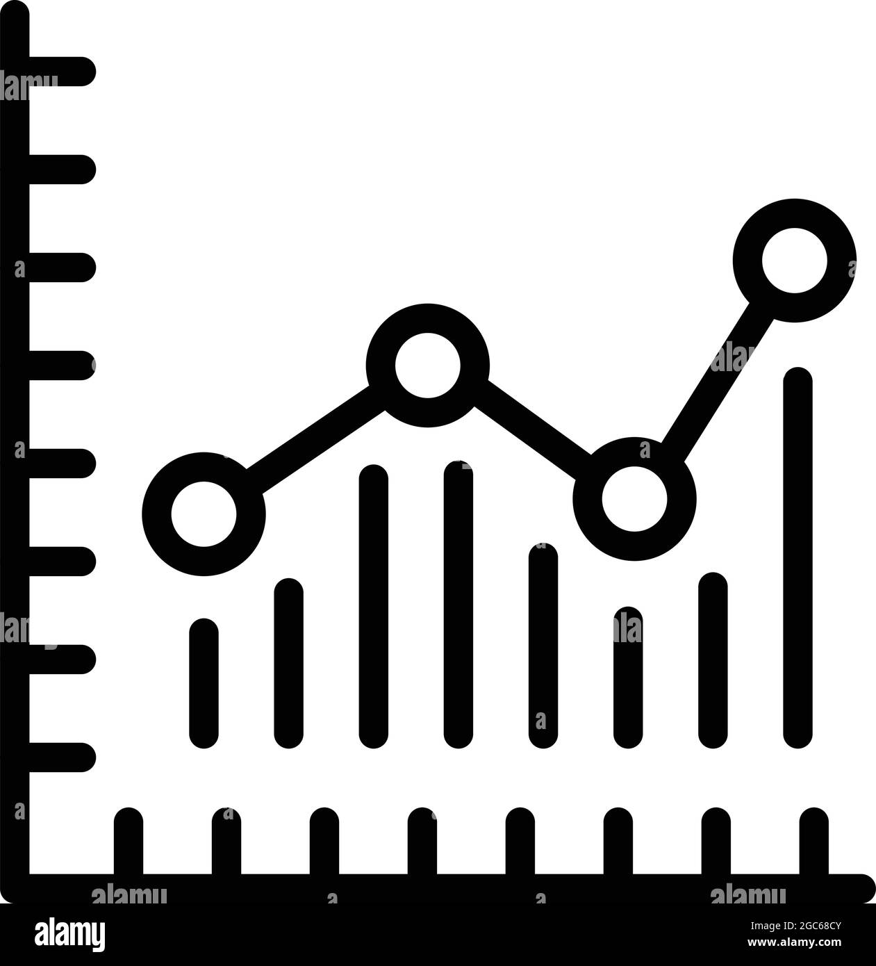 Product graph icon outline vector. Diagram chart. Info template Stock ...