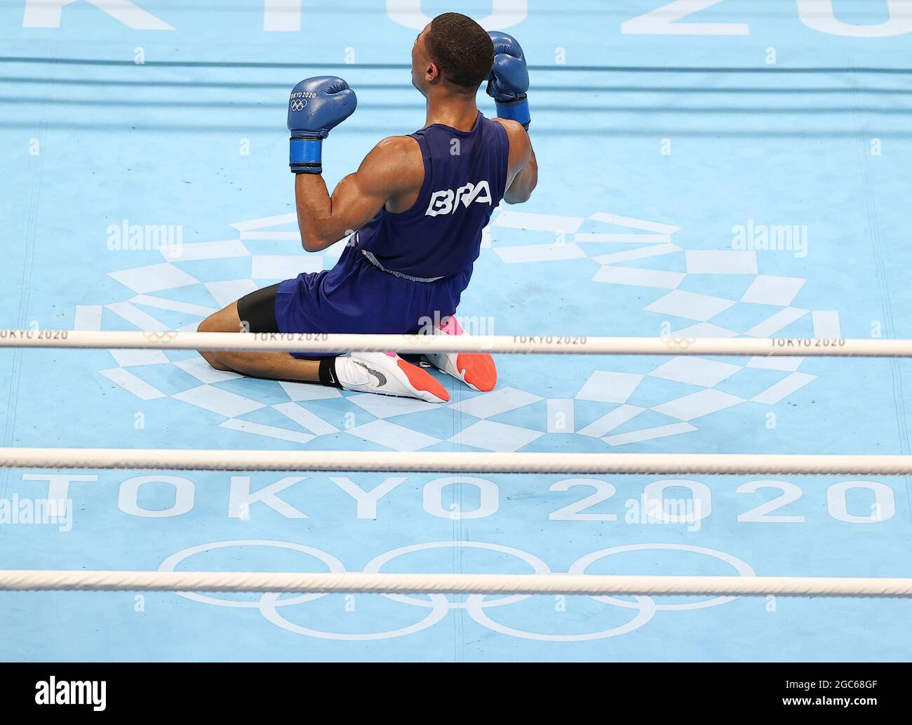 Tokyo, Japan. 7th Aug, 2021. Hebert Sousa of Brazil celebrates after ...