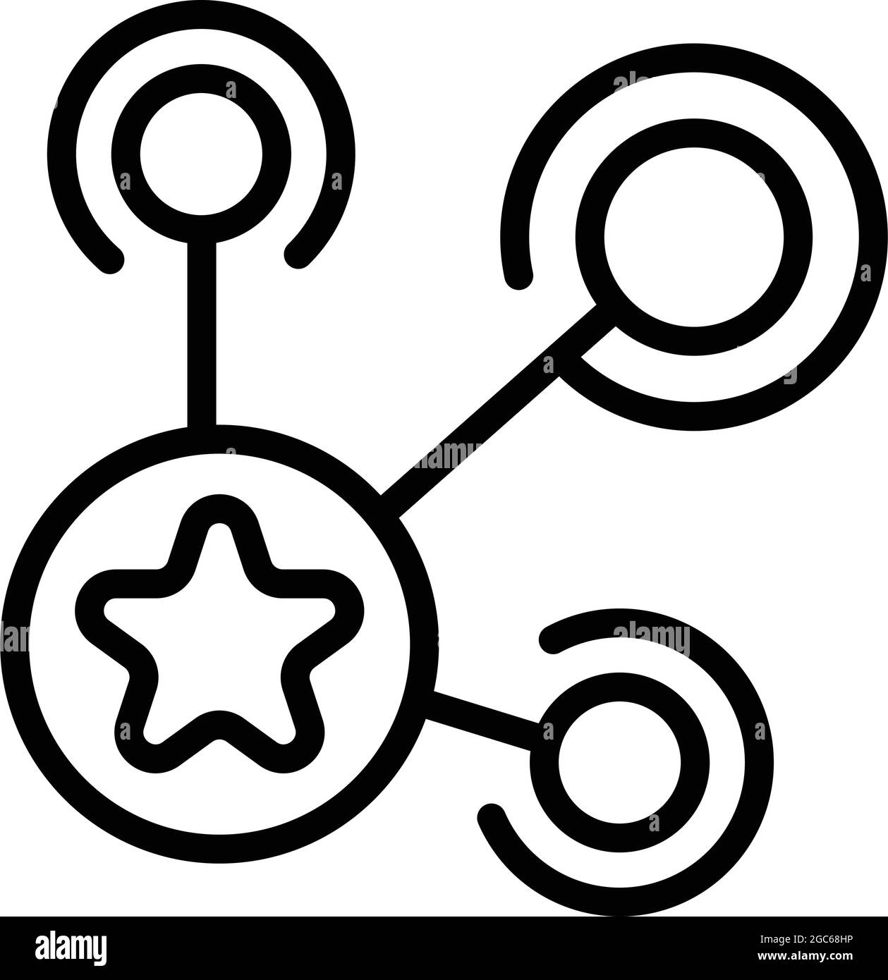 Product scheme icon outline vector. Project process. Business diagram ...