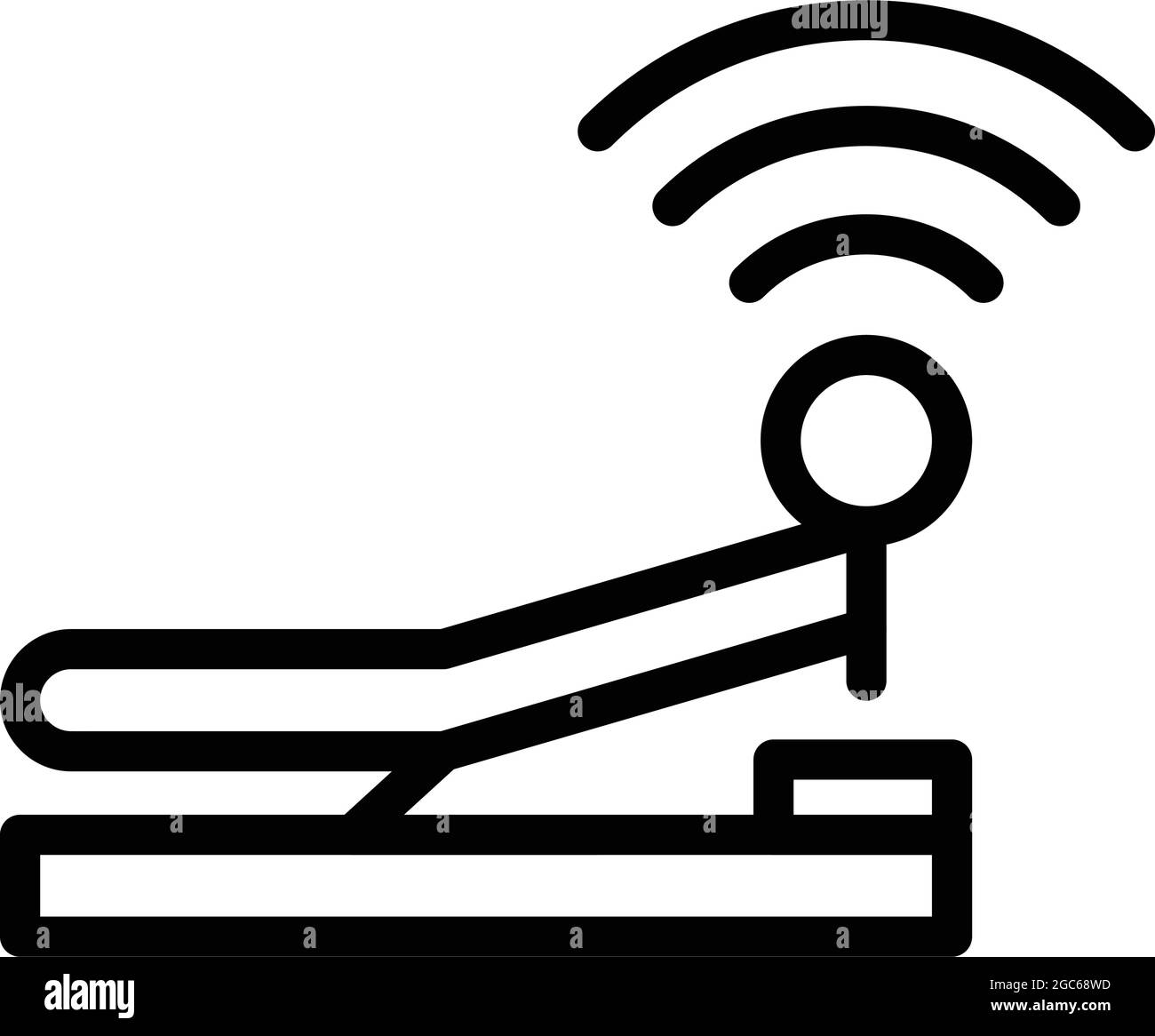 Emergency dial icon outline vector. Call phone. Sos contact Stock ...
