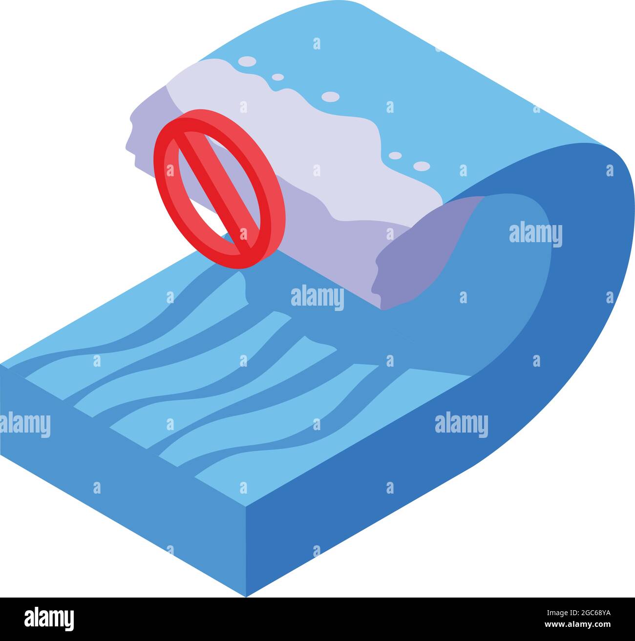 Tsunami wave icon isometric vector. Sea ocean. Nature water Stock ...