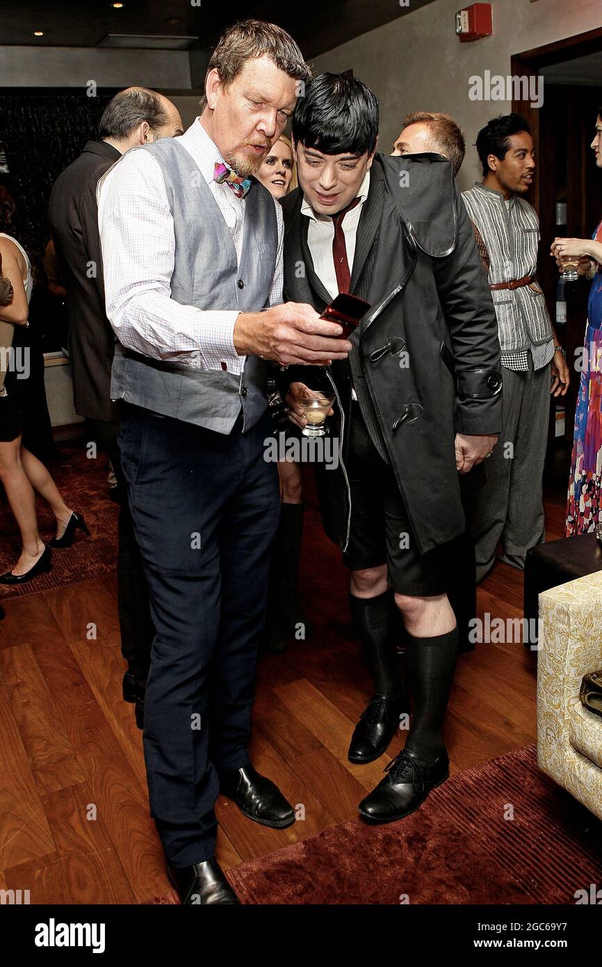 New York, NY, USA. 8 April, 2011. Simon van Kempen and Malan Breton at ...
