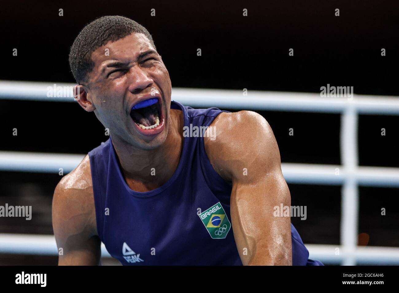 Tokyo, Japan. 7th Aug, 2021. Hebert Sousa of Brazil celebrates after ...