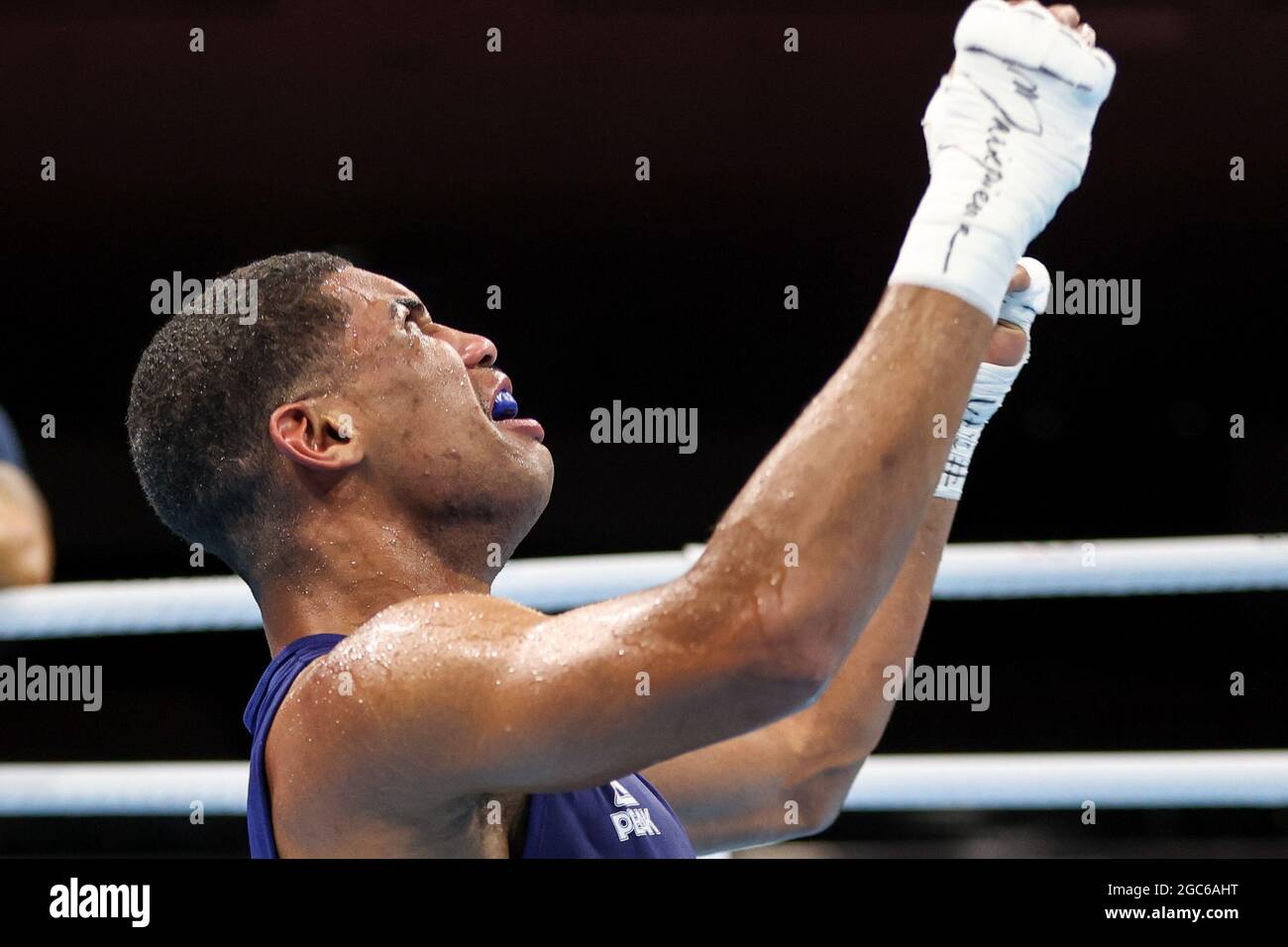 Tokyo, Japan. 7th Aug, 2021. Hebert Sousa of Brazil celebrates after ...