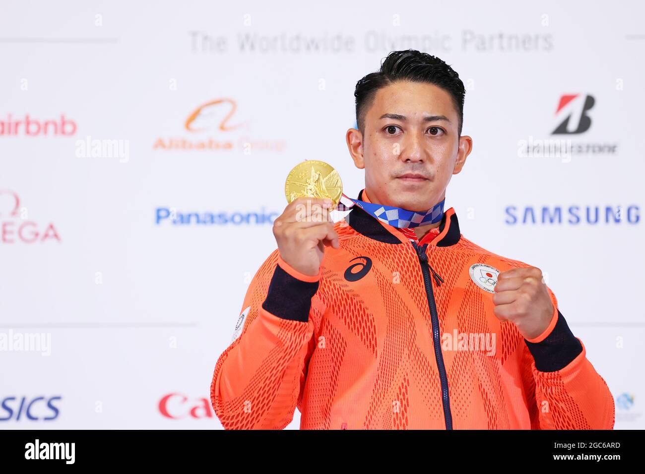 Tokyo, Japan. 7th Aug, 2021. Ryo Kiyuna (JPN) Karate : Gold medalist ...