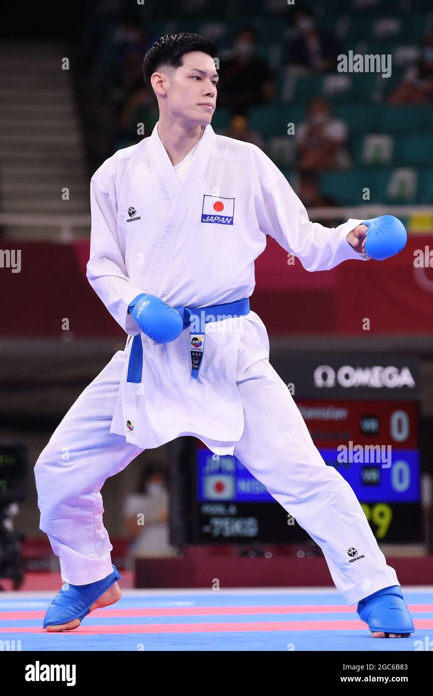 Tokyo, Japan. 6th Aug, 2021. Ken Nishimura (JPN), August 6, 2021 - Karate : Women's Kumite -75kg ...
