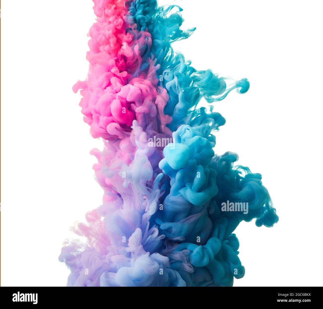 Ink drop in water isolated on white background Stock Photo - Alamy