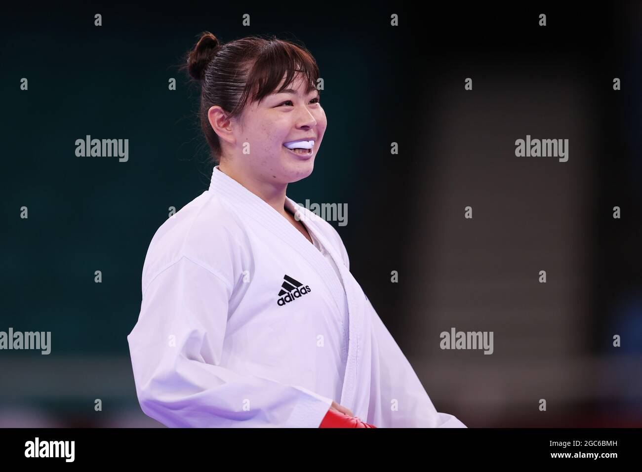Tokyo, Japan. 7th Aug, 2021. Ayumi Uekusa (JPN) Karate : Women's Kumite ...