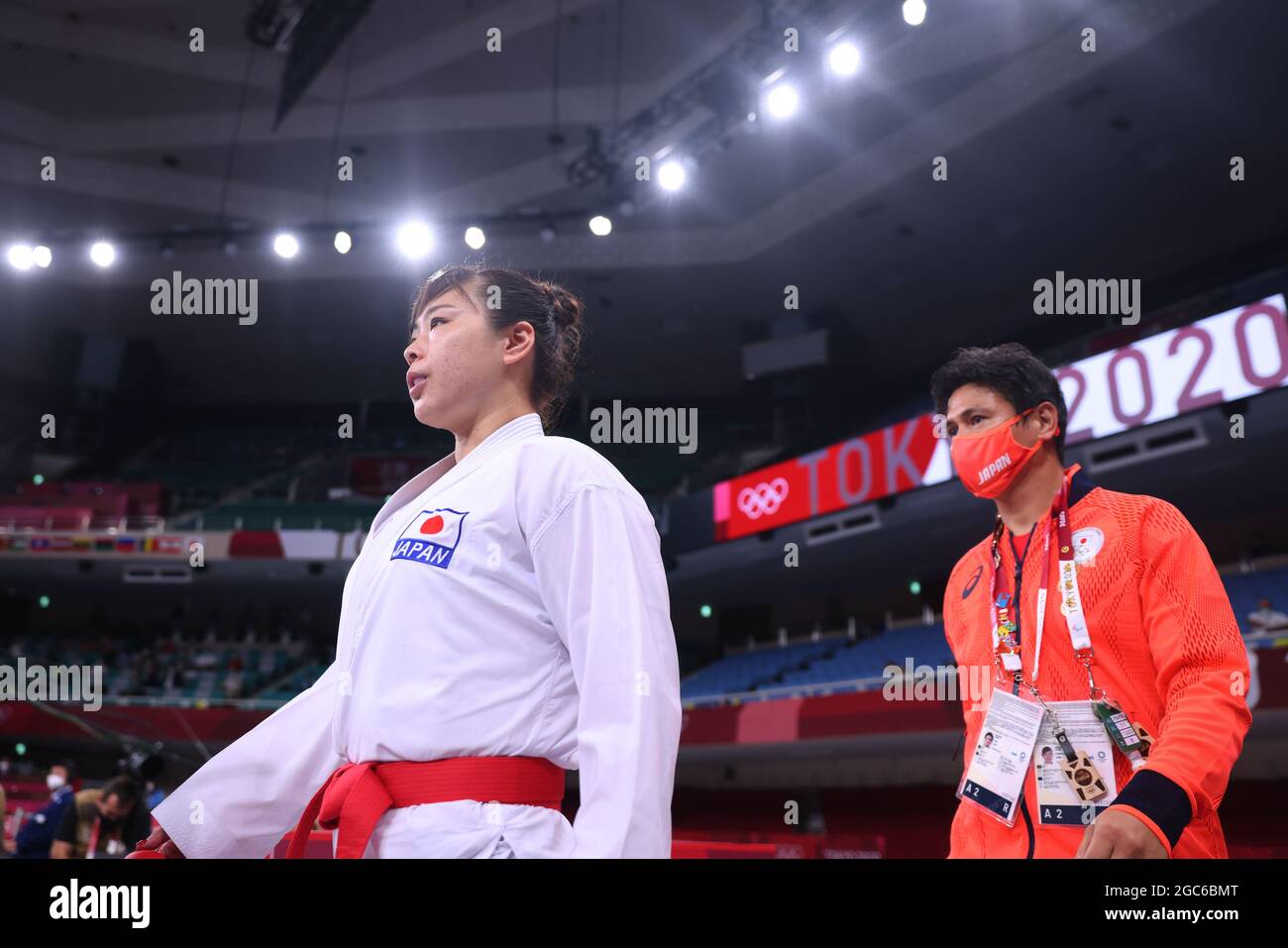 Tokyo, Japan. 7th Aug, 2021. Ayumi Uekusa (JPN) Karate : Women's Kumite ...
