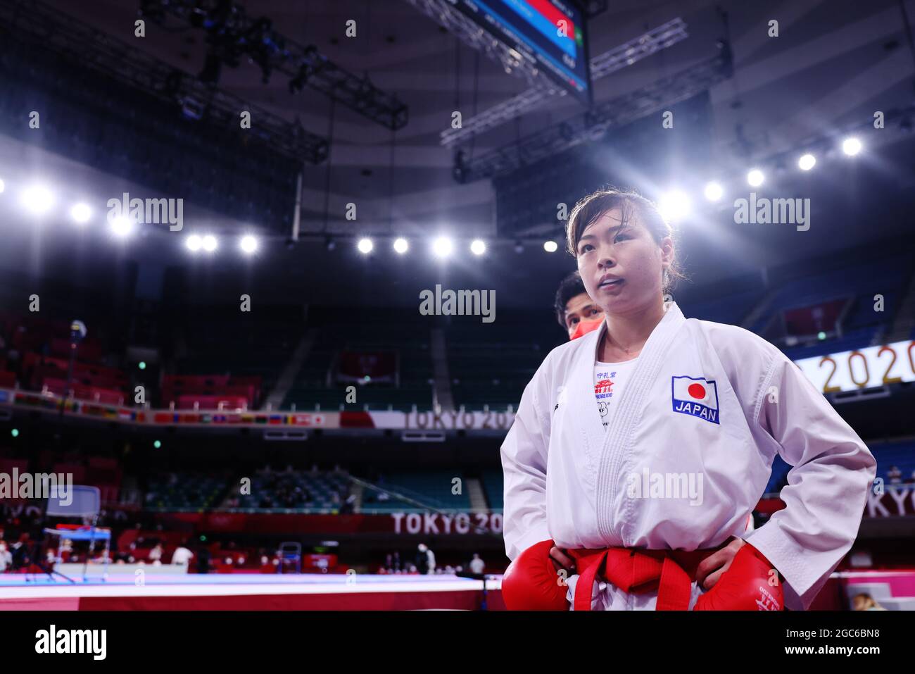 Tokyo, Japan. 7th Aug, 2021. Ayumi Uekusa (JPN) Karate : Women's Kumite ...