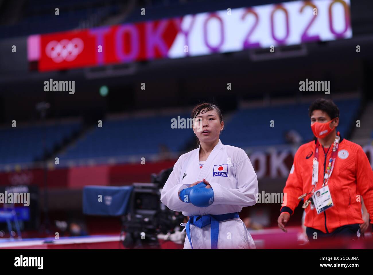 Tokyo, Japan. 7th Aug, 2021. Ayumi Uekusa (JPN) Karate : Women's Kumite ...
