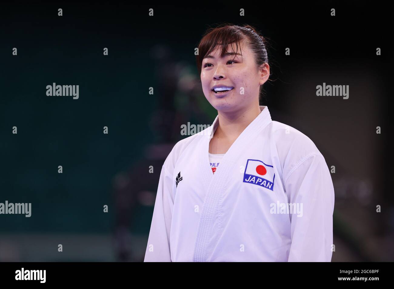 Tokyo, Japan. 7th Aug, 2021. Ayumi Uekusa (JPN) Karate : Women's Kumite ...