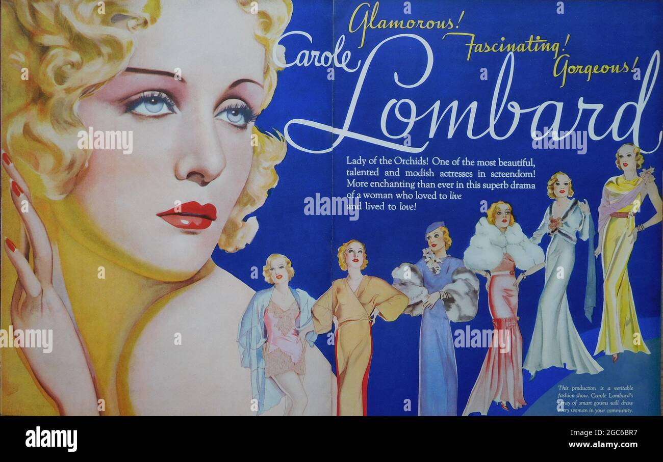 Carole lombard 1933 hi-res stock photography and images - Alamy