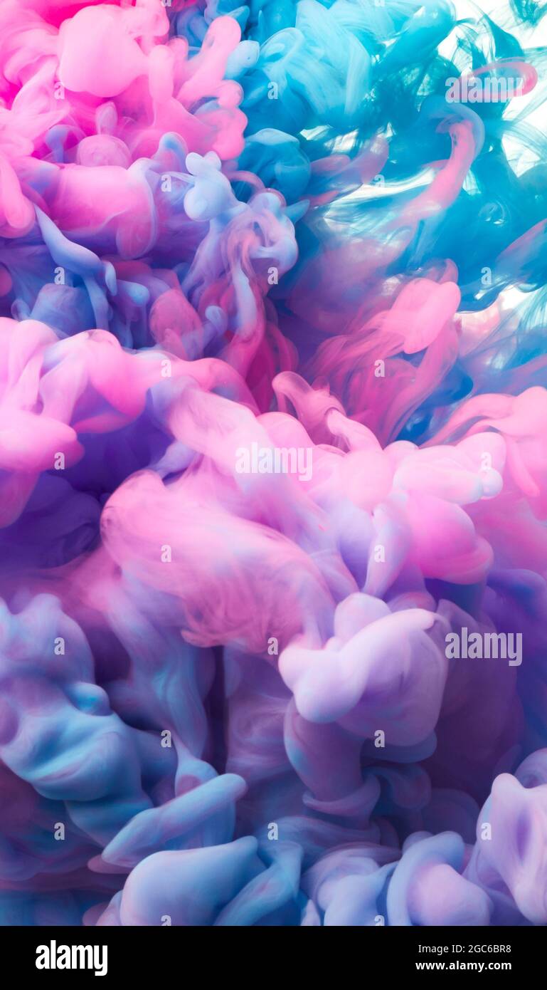 Ink drop in water isolated on white background Stock Photo - Alamy