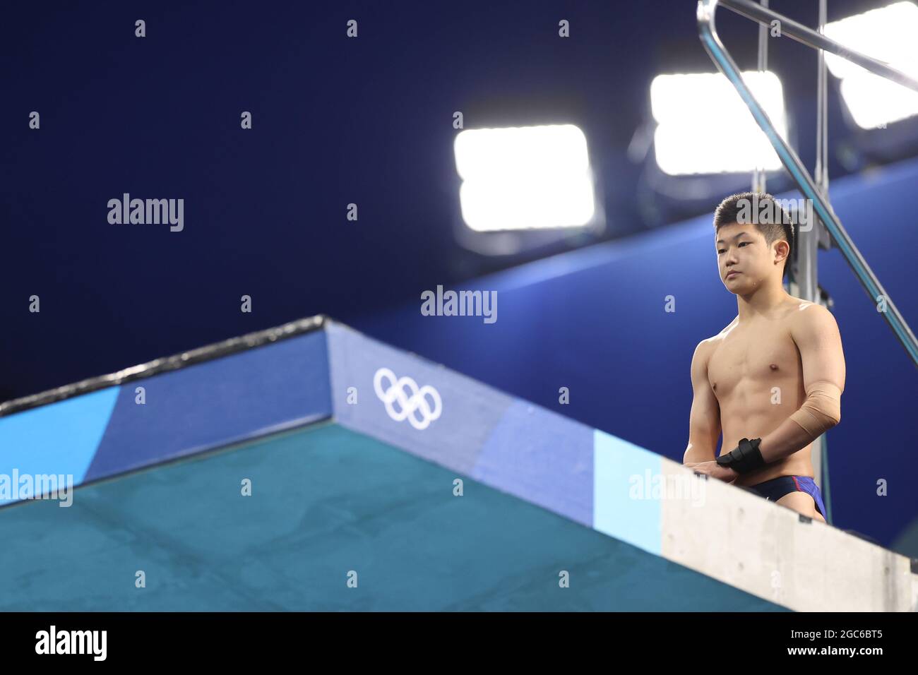 Tokyo, Japan. 7th Aug, 2021. Rikuto Tamai (JPN) Diving : Men's 10m ...