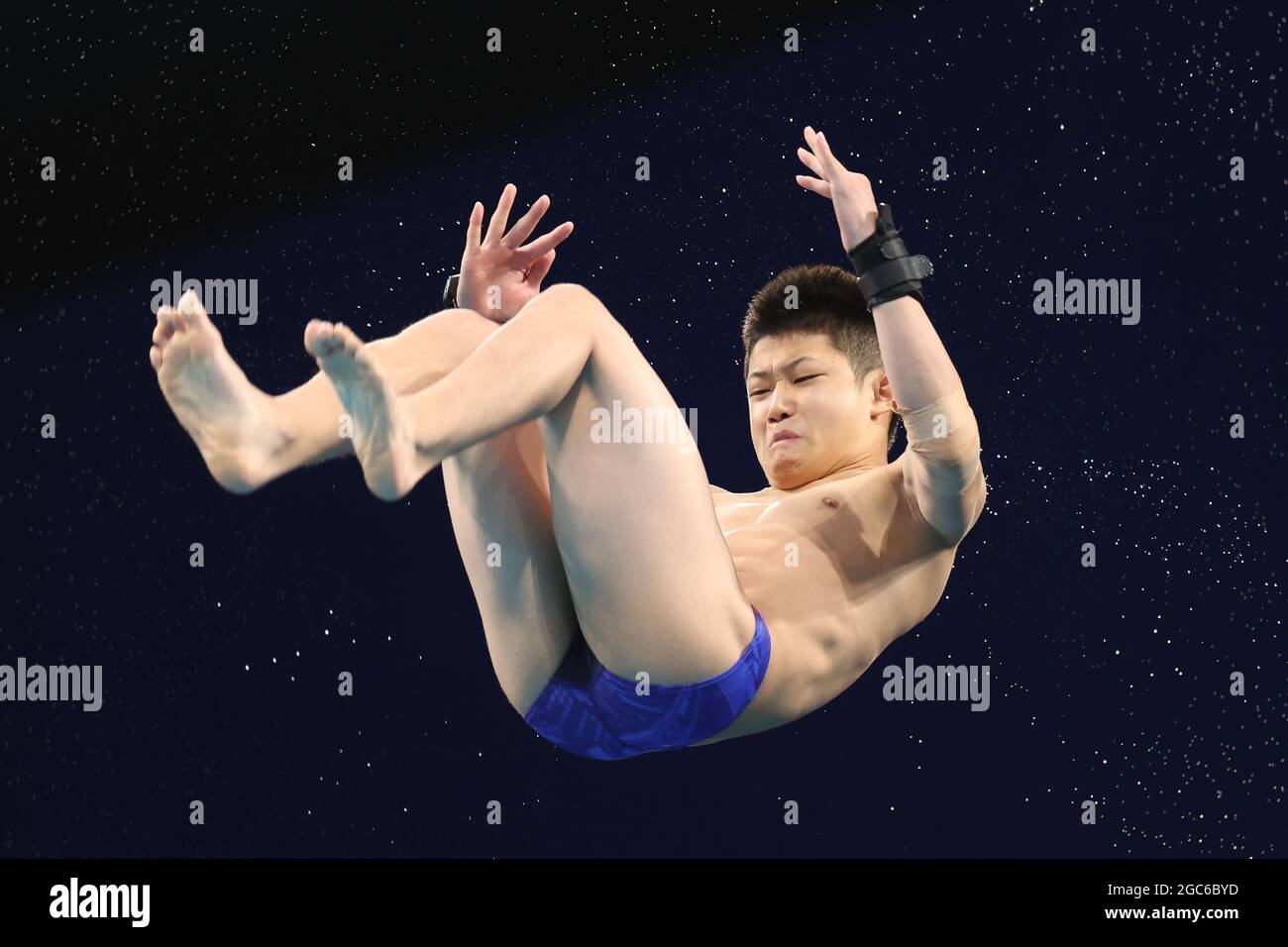 Tokyo, Japan. 7th Aug, 2021. Rikuto Tamai (JPN) Diving : Men's 10m ...