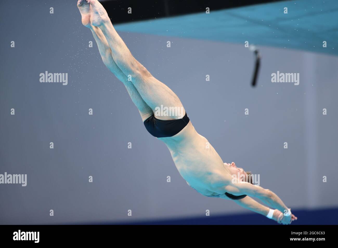 Tokyo, Japan. 7th Aug, 2021. MINIBAEV Viktor (ROC) Diving : Men's 10m ...