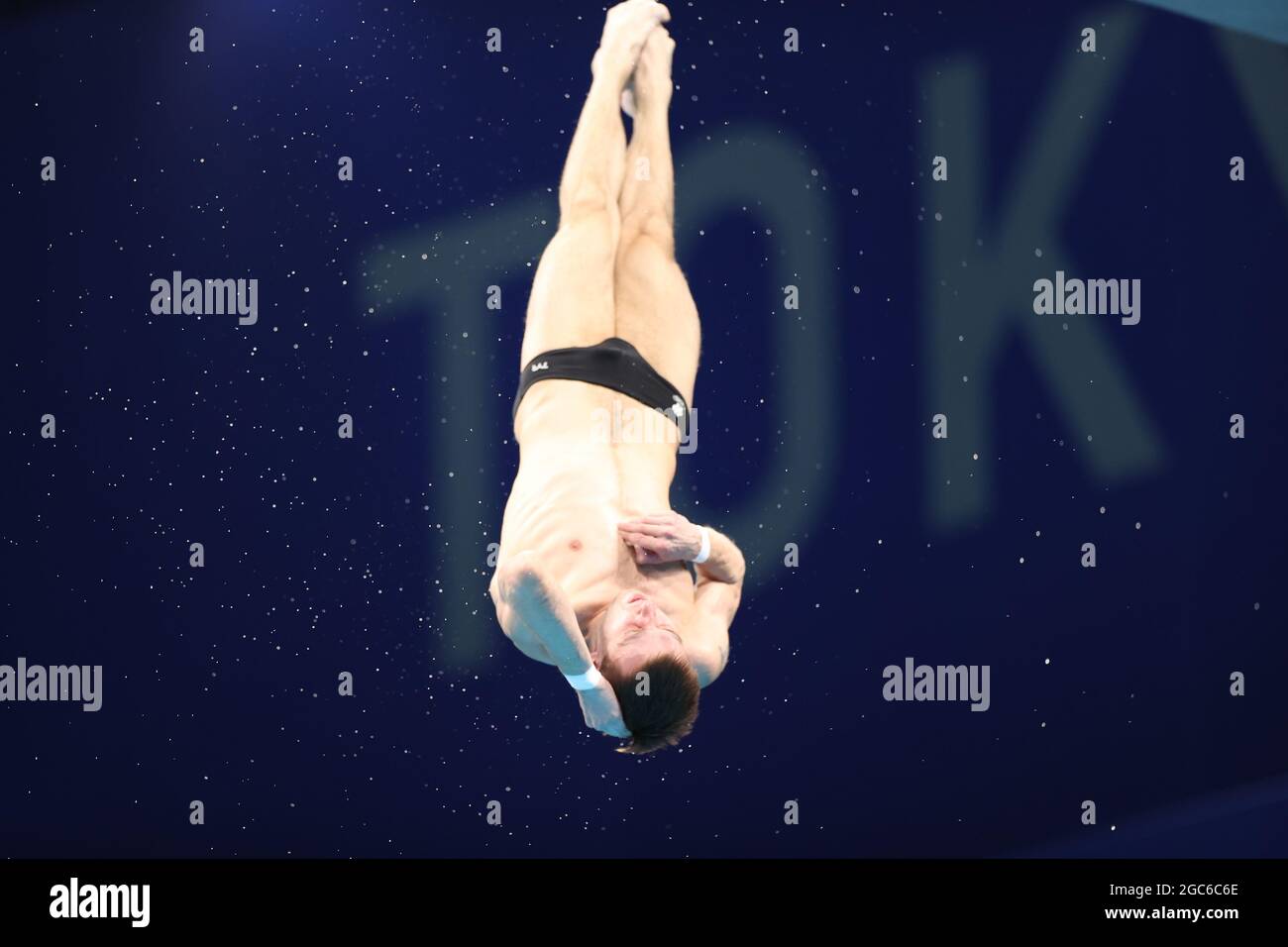 Tokyo, Japan. 7th Aug, 2021. MINIBAEV Viktor (ROC) Diving : Men's 10m ...