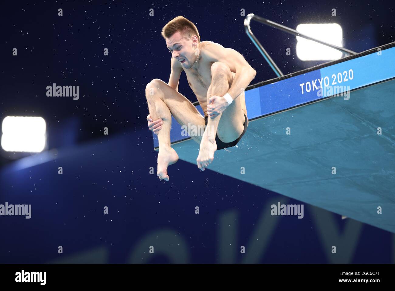 Tokyo, Japan. 7th Aug, 2021. MINIBAEV Viktor (ROC) Diving : Men's 10m ...